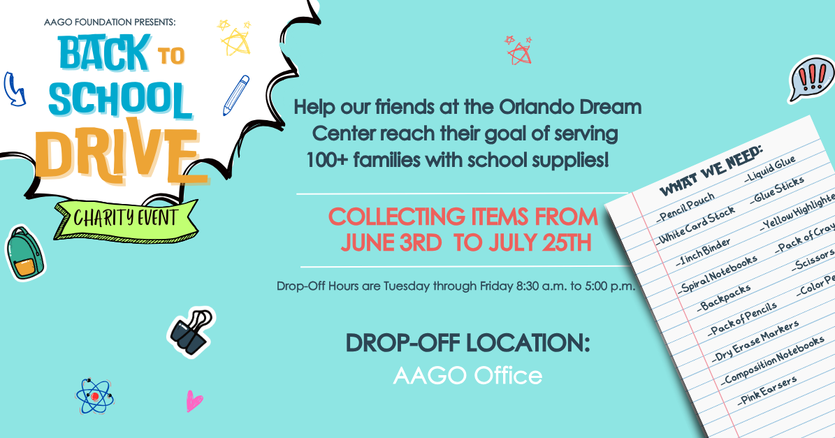 2025 Back to School Drive - AAGO Foundation, Inc.