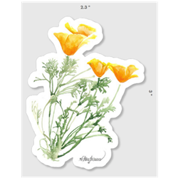 Golden Poppy Sticker - California Independent Booksellers Alliance