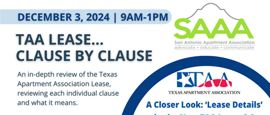 TAA Lease Clause by Clause - San Antonio Apartment Association
